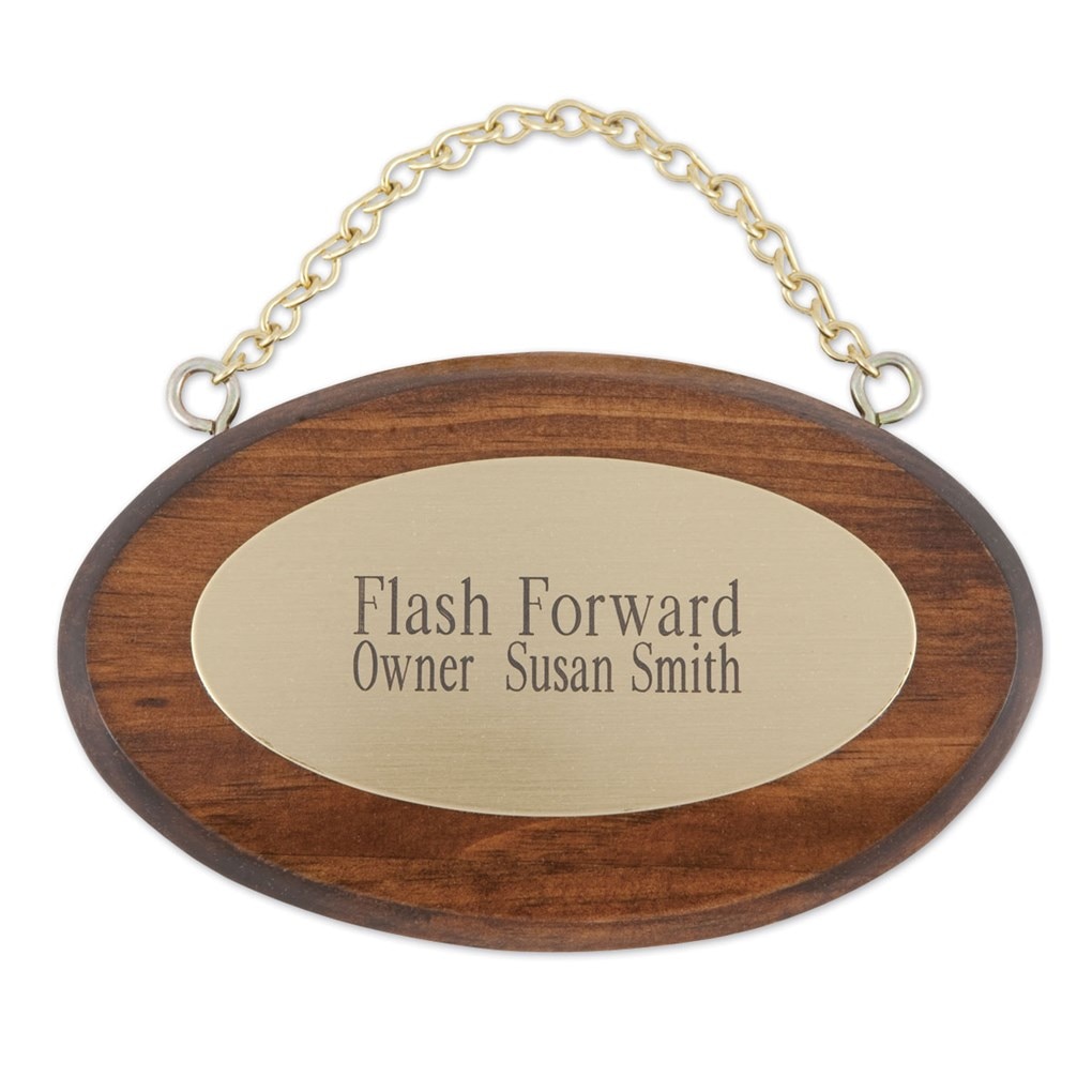 Oval Nameplate
