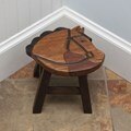Hand Carved Step Stool