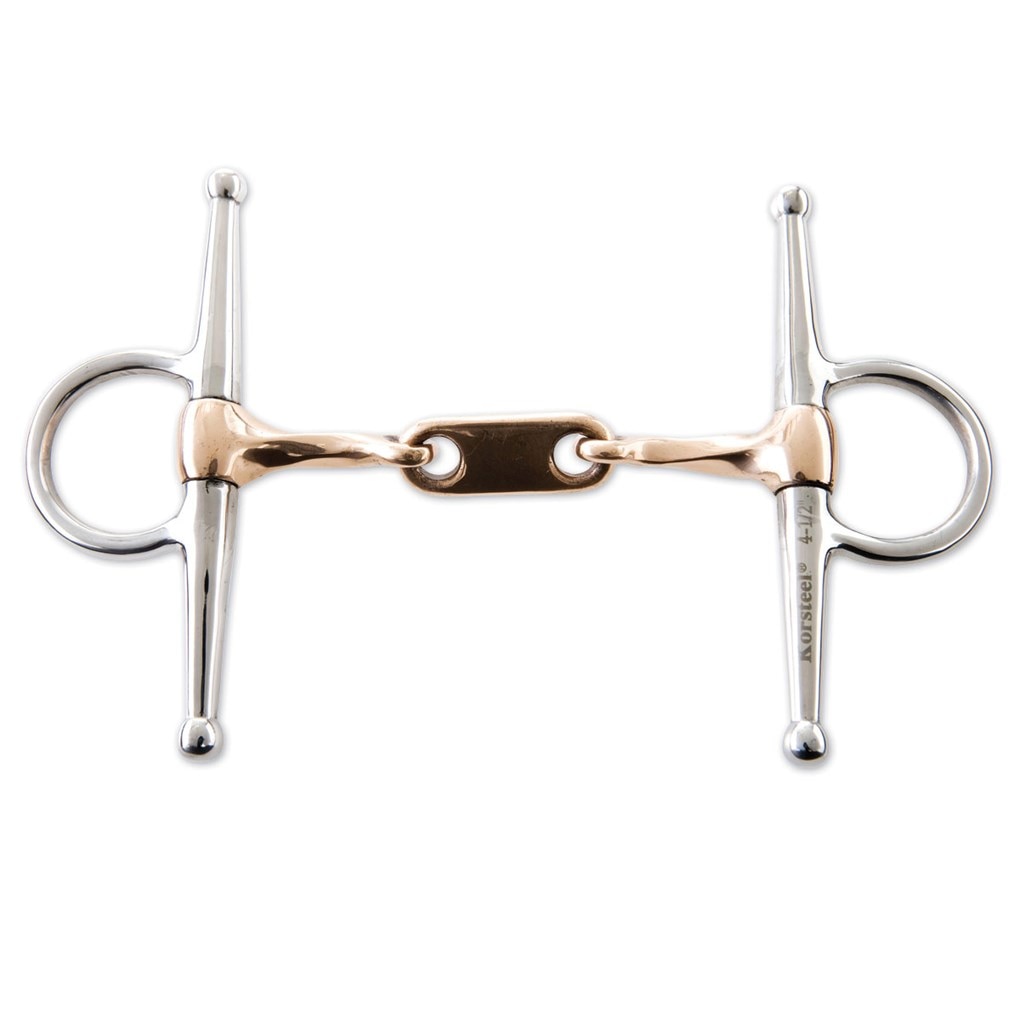 Korsteel Twisted Copper Mouth Dr. Bristol Full Cheek Snaffle