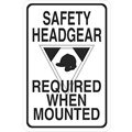 Safety Headgear Required Sign