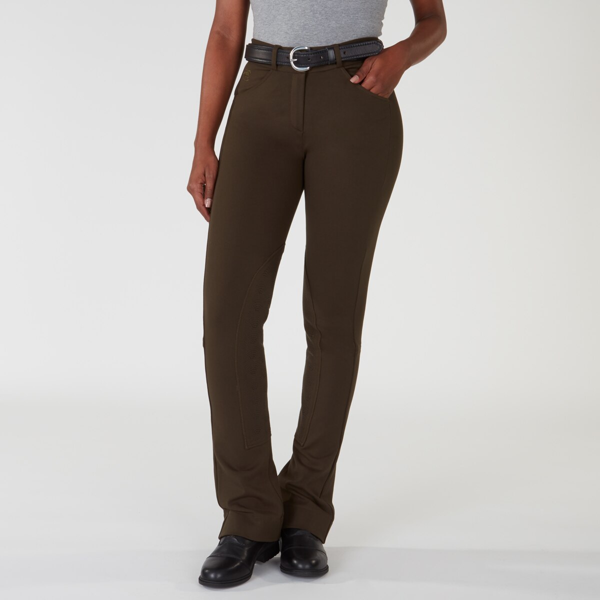Piper Knit Mid-rise Boot Cut Breeches by SmartPak - Knee Patch